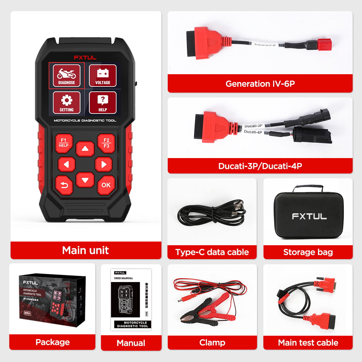 FXTUL M4 Advanced Diagnostic Tool for Ducati Motorcycles